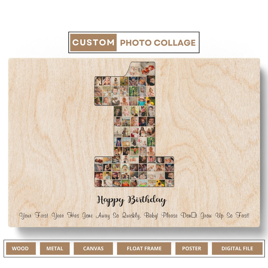 Personalized First Birthday Gift Girl 1st Birthday Gift One Year Old ...