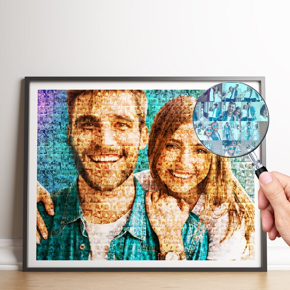 Custom Mosaic Portrait from Photo Portrait, Wedding, Mother's Day gift ...