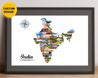 India Map Wall Art - Etsy