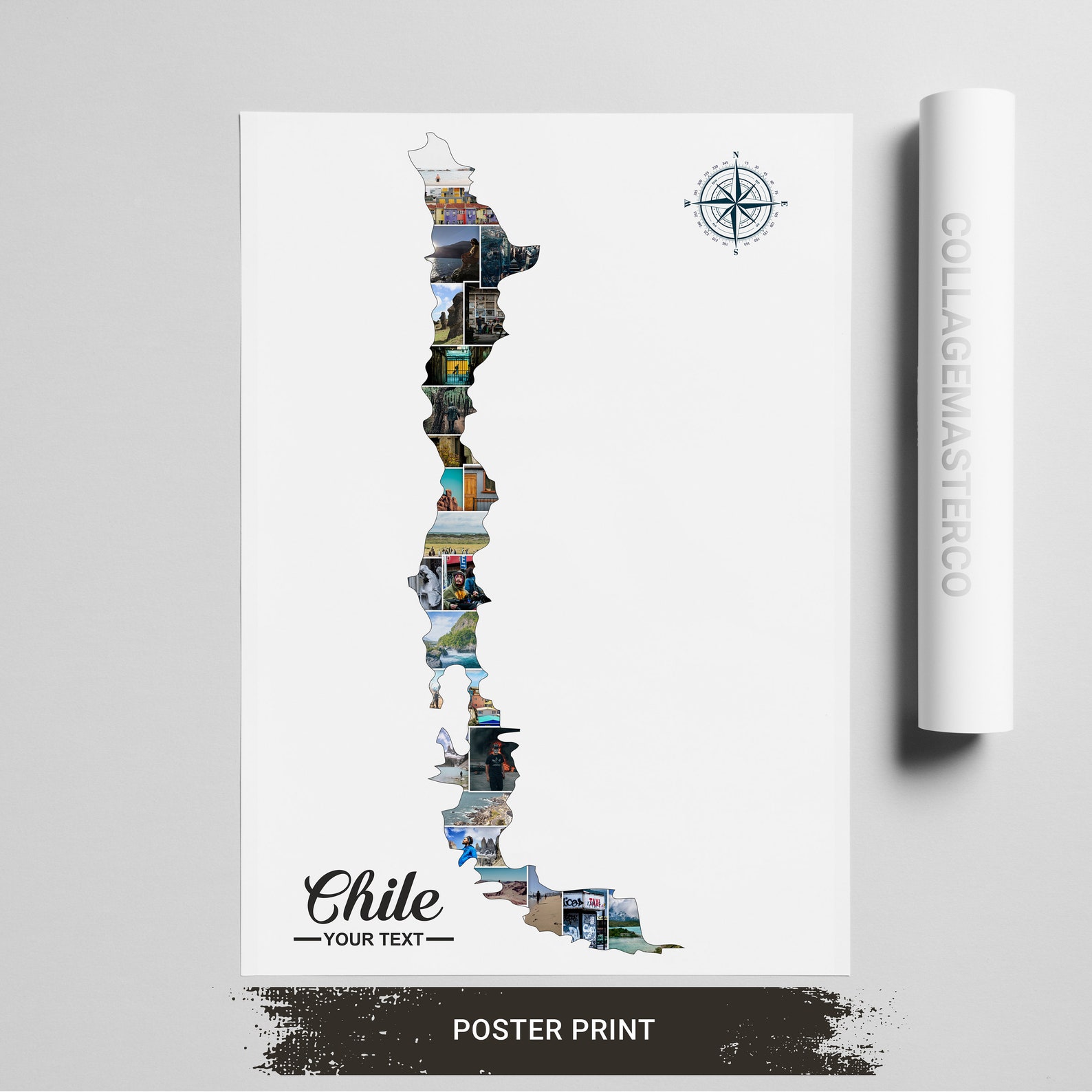 Chile Art Travel Poster Chile Chile Print Chile Poster | Etsy