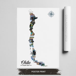 Chile Art Travel Poster Chile Chile Print Chile Poster | Etsy