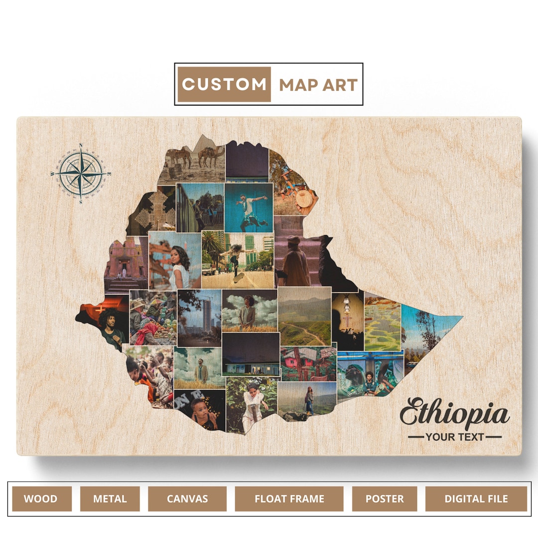 Ethiopian Art Ethiopia Map African Poster Ethiopian Decor - Etsy Portugal