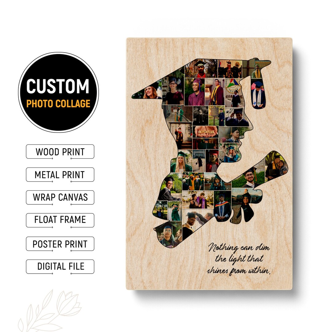 Personalized Graduation Photo Collage Boyfriend Graduation Gifts for ...