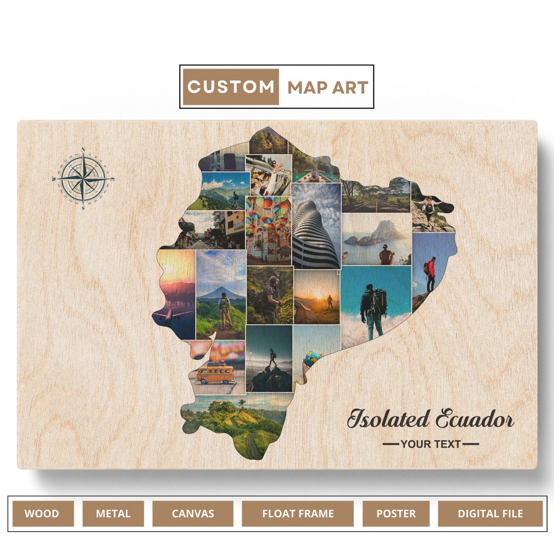 Ecuador Map Guayaquil Ecuador Poster Ecuador Art Quito - Etsy Australia