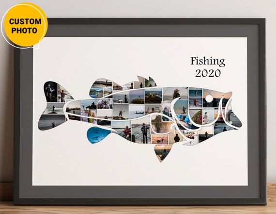 Bass Fish Gift Fishing Gift for Him Custom Fishing Gift | Etsy