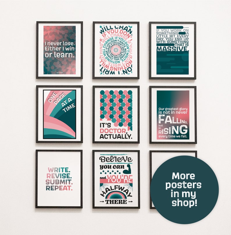 Phd Motivation Poster 'done is Better Than Perfect' Digital Art Print ...