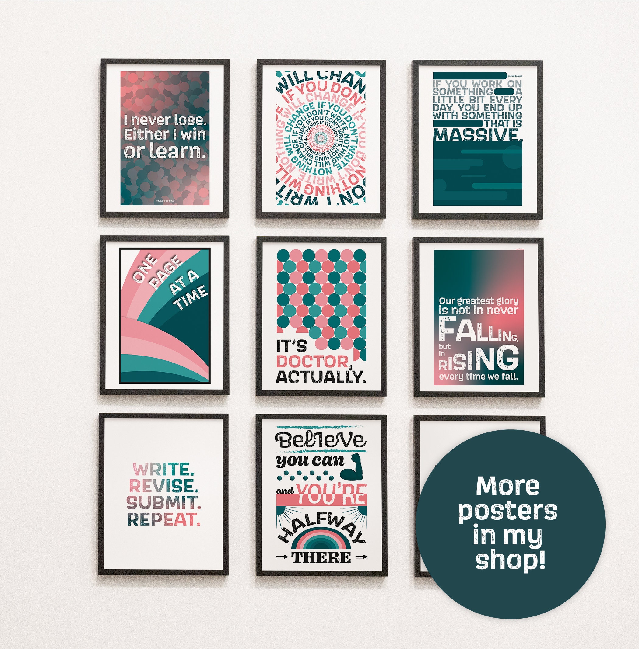 Phd Motivation Poster 'done is Better Than Perfect' Digital Art Print ...