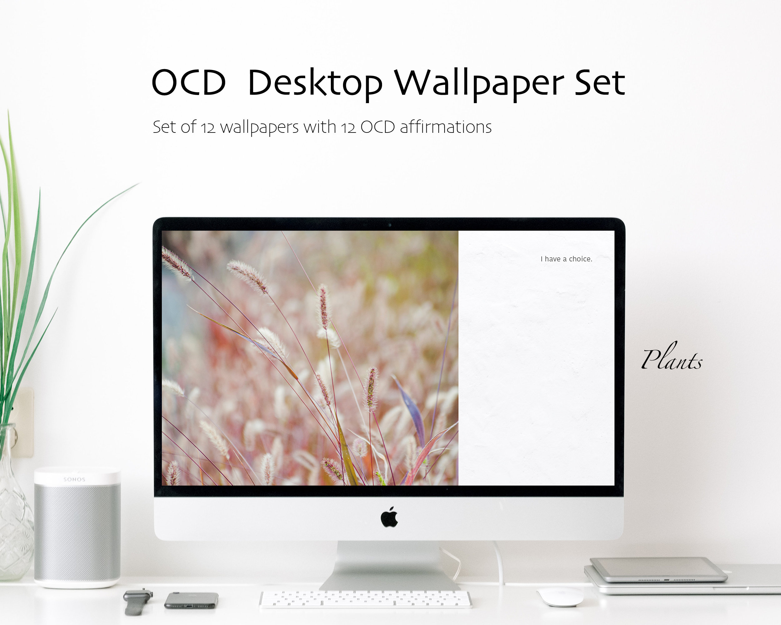 OCD Desktop Wallpapers for Daily Affirmations & Empowerment Instant ...