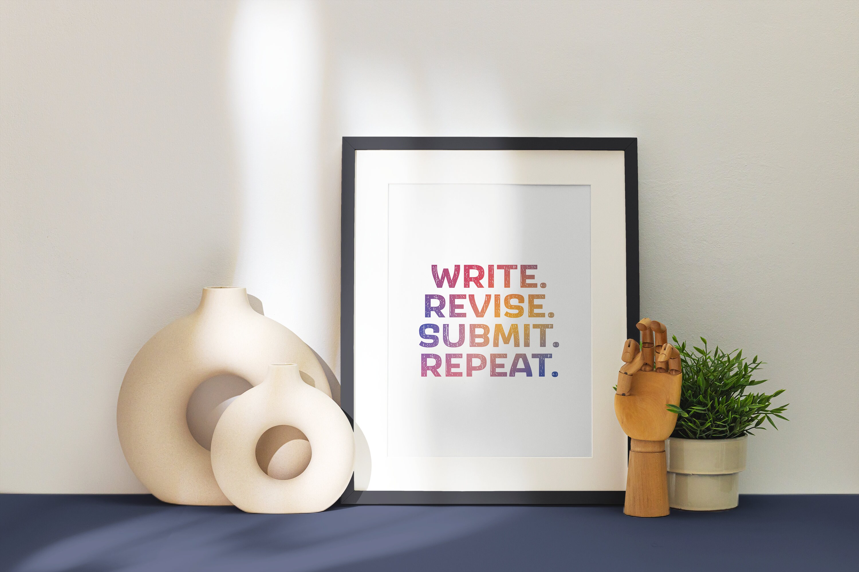 Phd Motivation Poster 'write. Revise. Submit. Repeat.' Digital Art Print A4 & A3 - Etsy