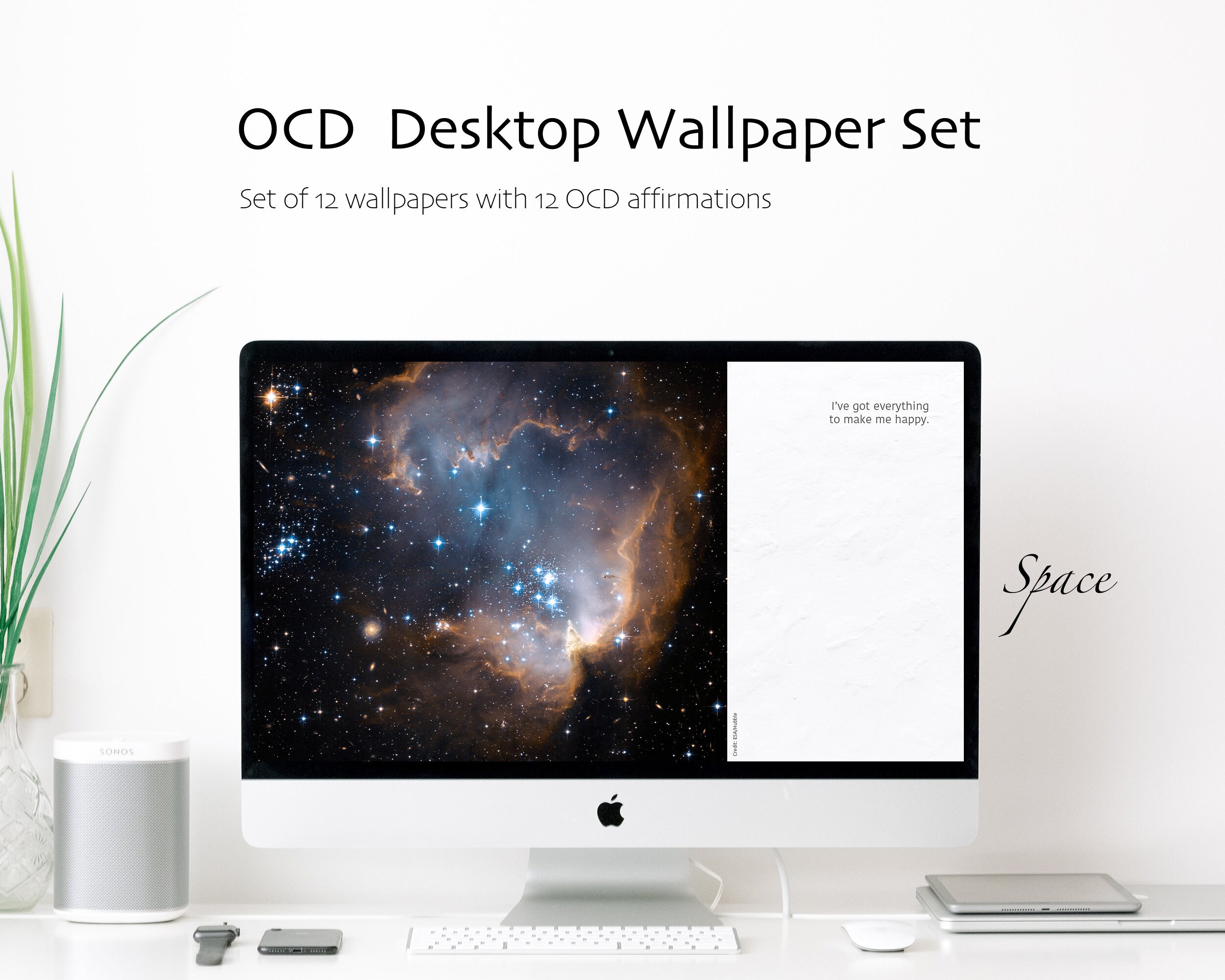 OCD Desktop Wallpapers for Daily Affirmations & Empowerment Instant ...