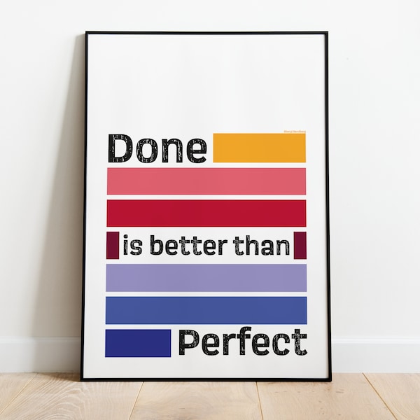 Done is Better Than Perfect - Etsy
