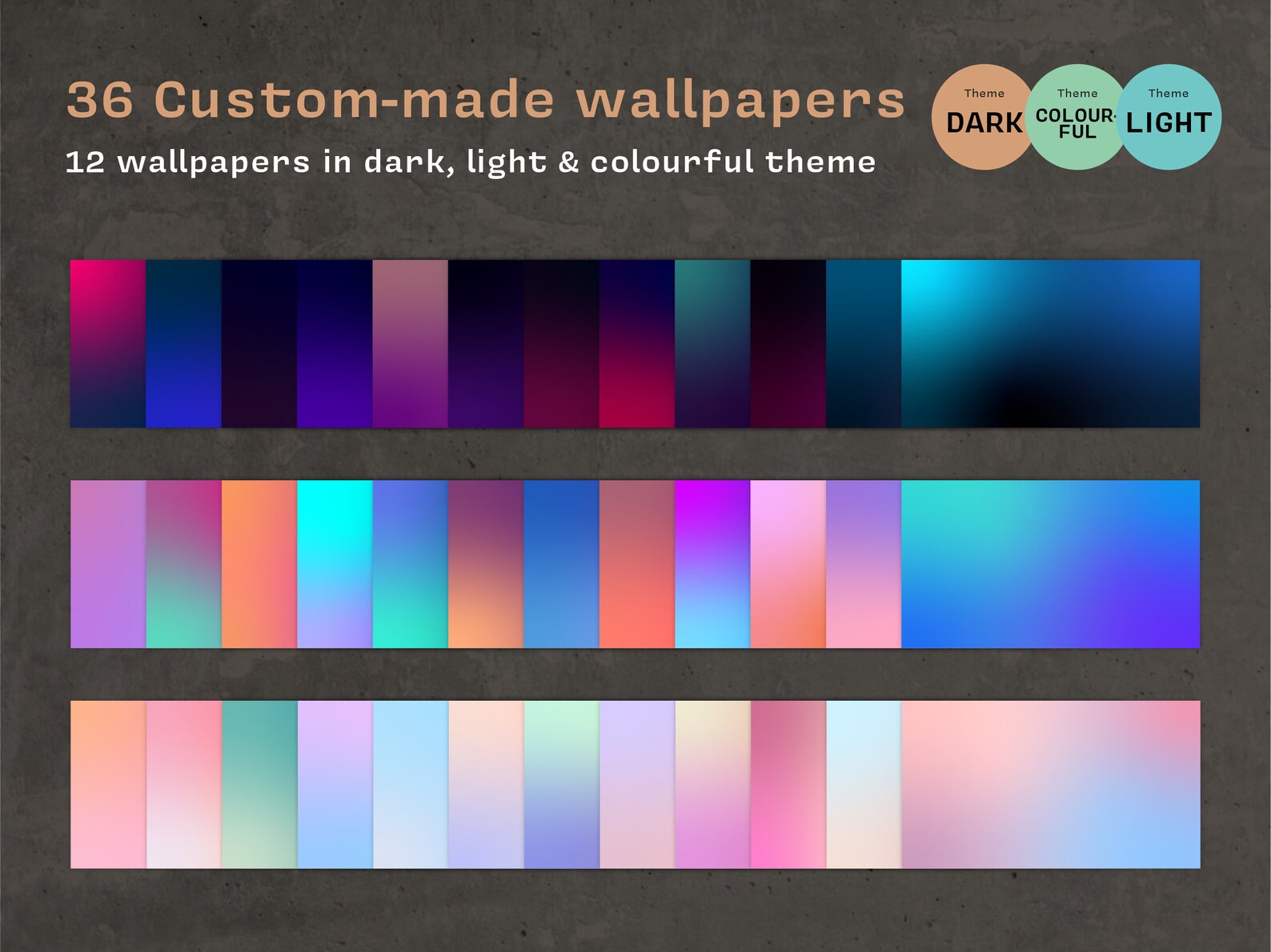 Phd Desktop Wallpaper Icon Set Gradient Light, Dark, Colourful Theme 36 ...