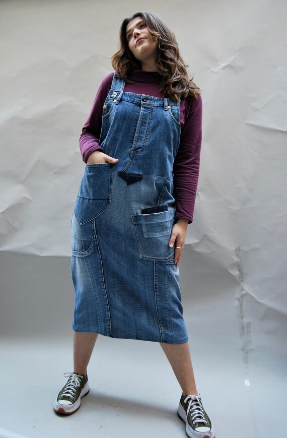 Denim Pinafore Dress