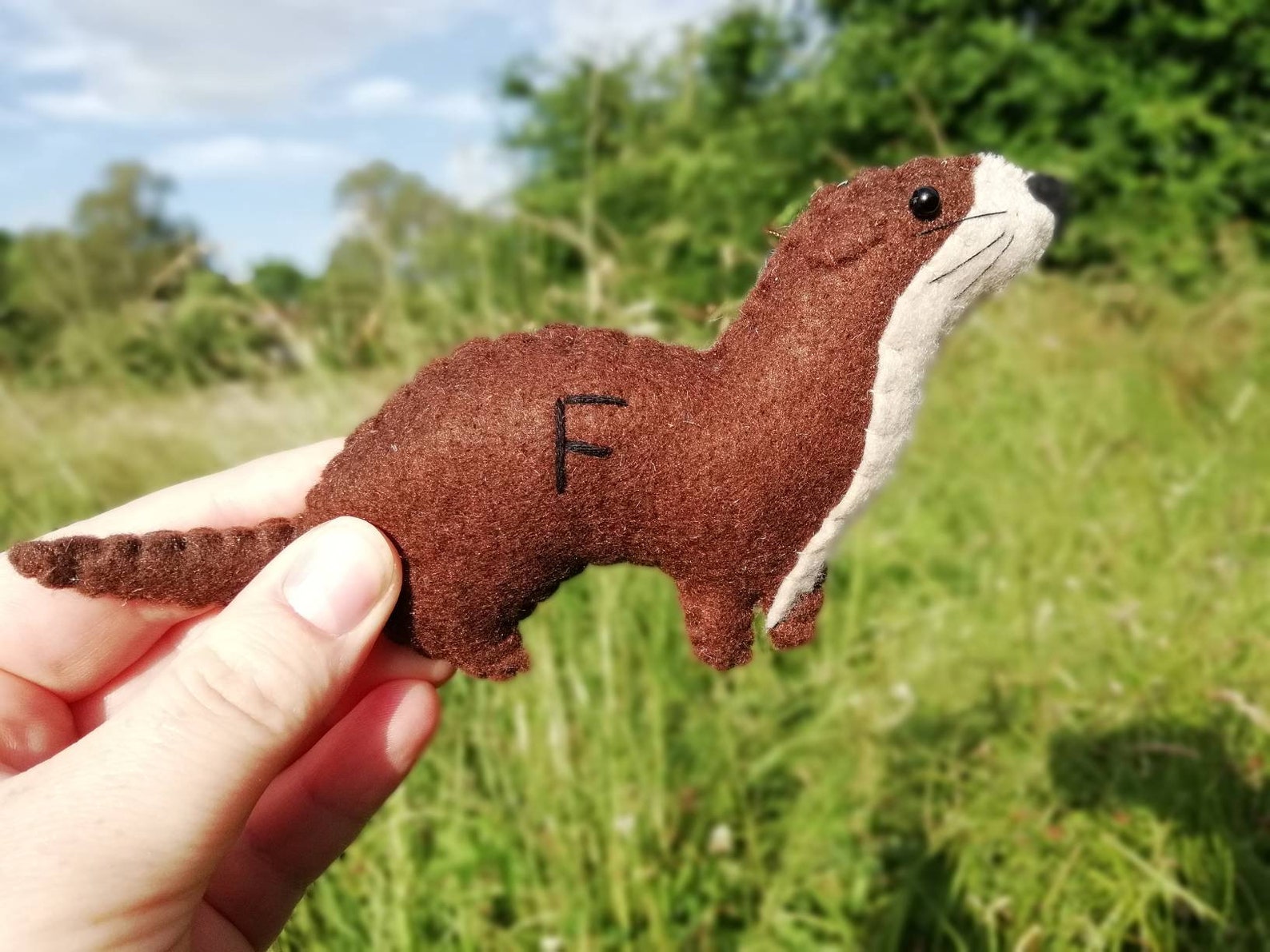 Pair of Felt Otters Ideal Gift for Anniversaries Weddings - Etsy UK