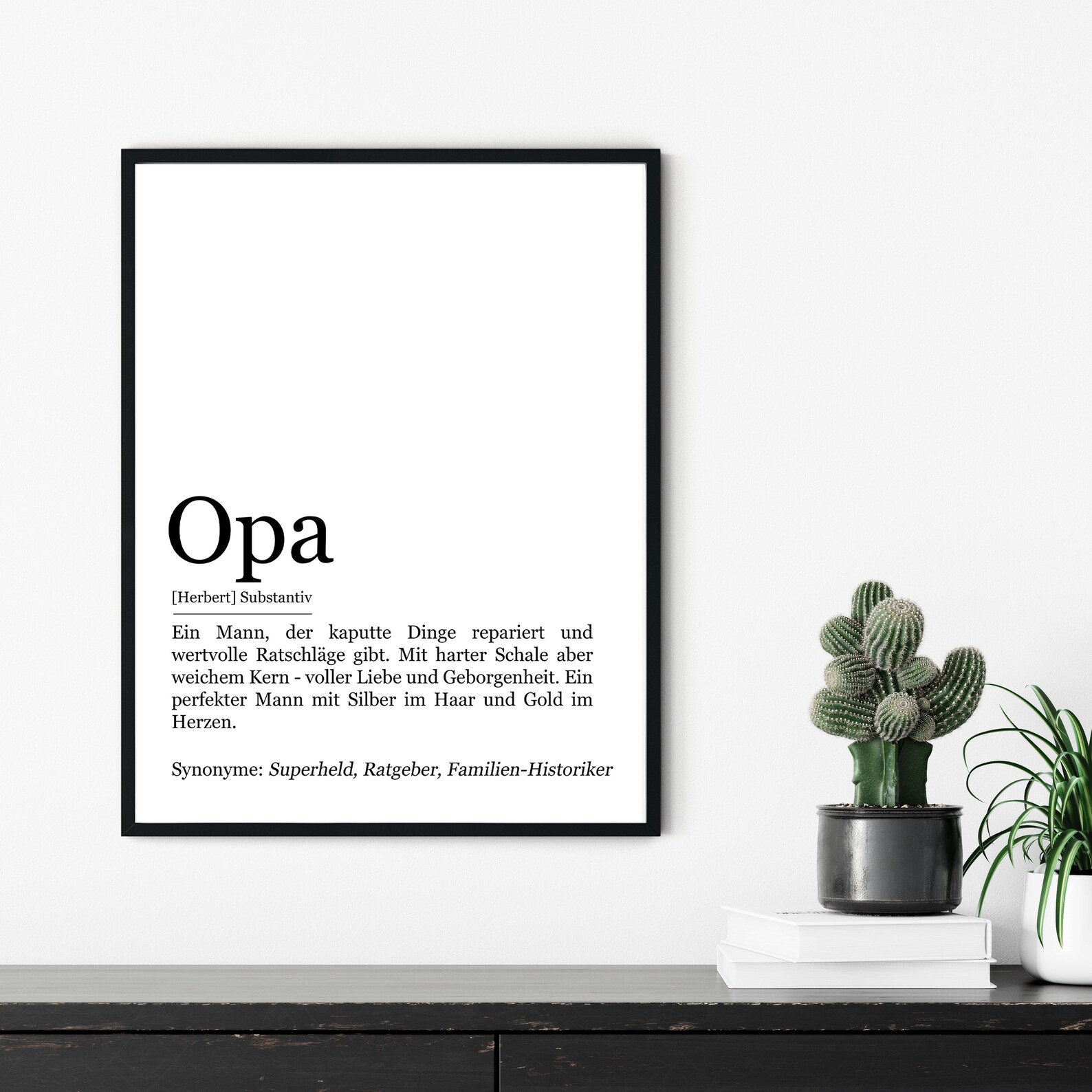 Personalisierbare Opa Definition, Opa Poster, Oma und Opa Geschenk für Großvater, Opa Geschenk ...