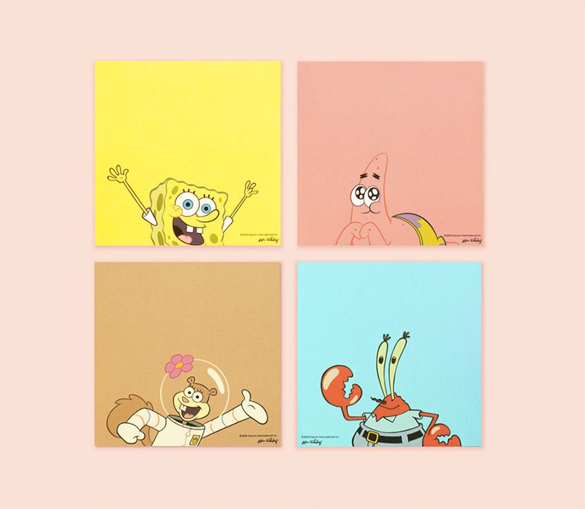 Spongebob NOTEPADS 4 Types / Diary Notepads Memo Pads | Etsy