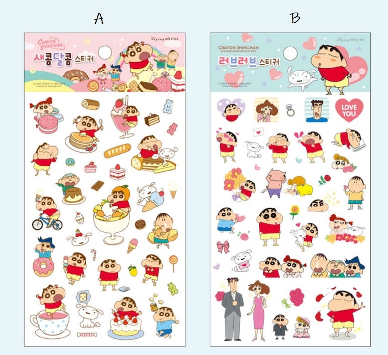 Crayon Shin-chan Sticker Diary Stickers Notebook Stickers | Etsy