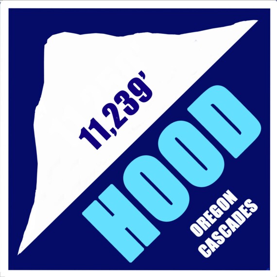 Mount Hood Summit Sticker 3 by 3 | Etsy