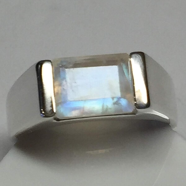 Mens Moonstone Ring - Etsy
