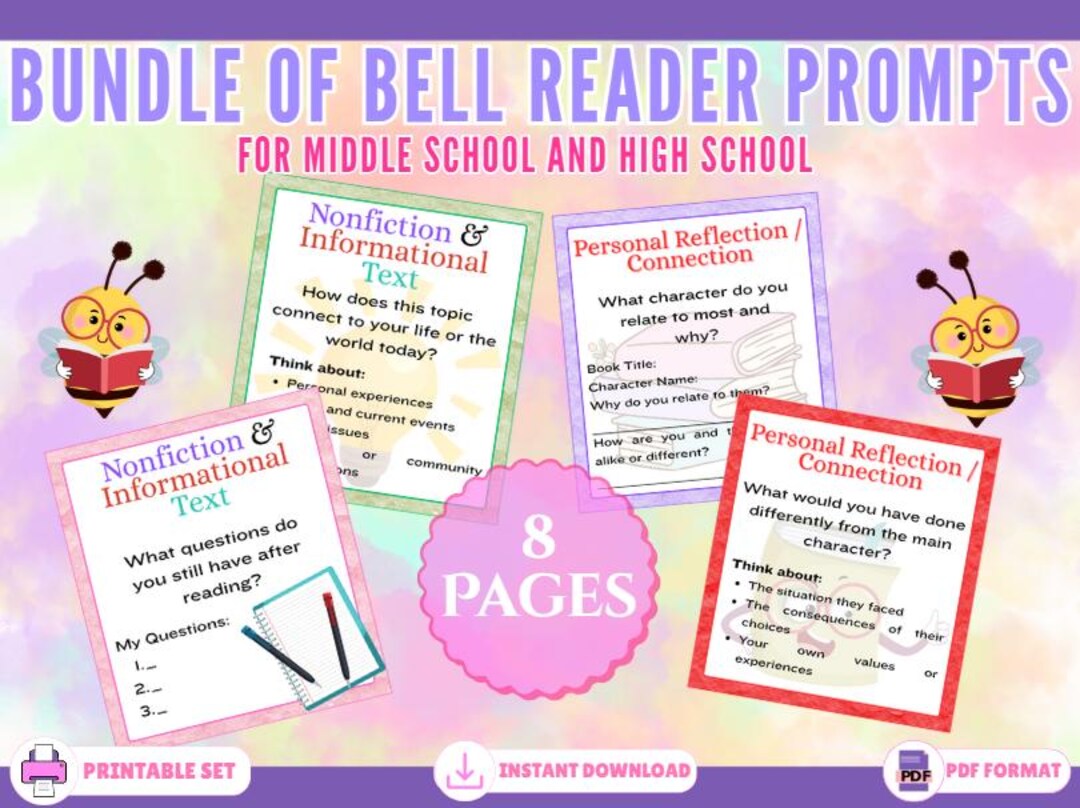 Bell Ringer Prompts for Middle & High School | 8 Pages PDF | Daily ...