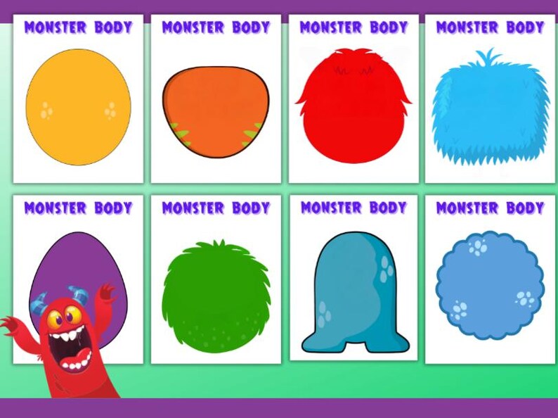 Build a Monster Craft | Halloween Cut and Paste Activity, Worksheets ...