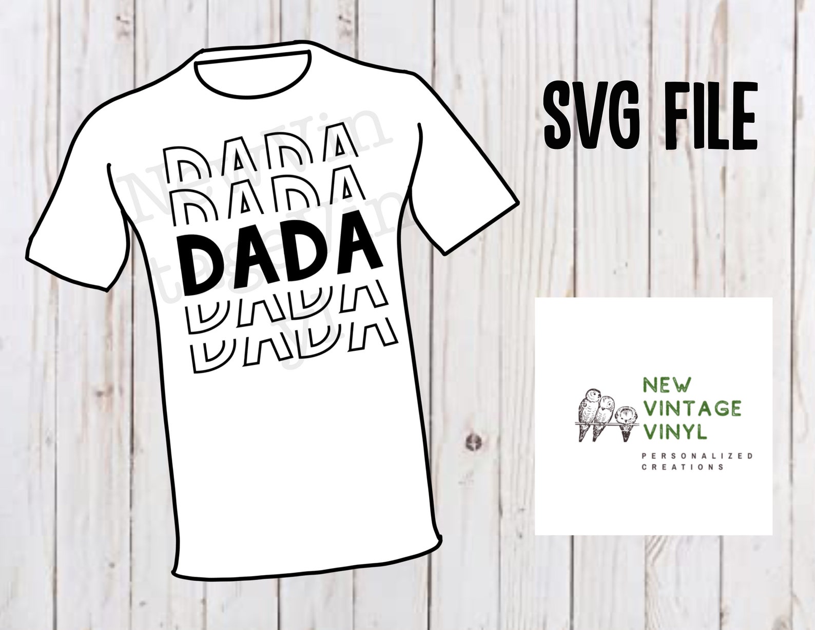 Dada SVG File Dad Svg Dada Svg Dada T Shirt Dad and Me - Etsy Canada