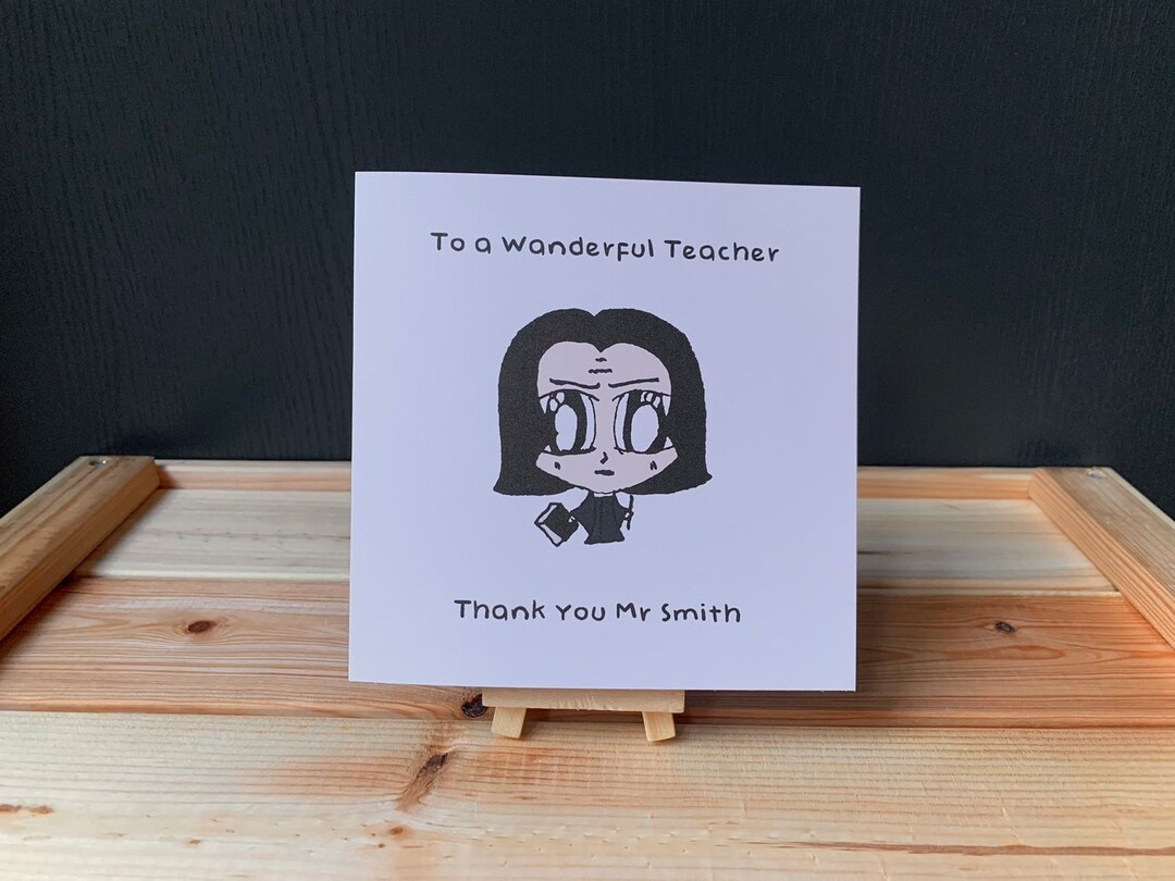 Harry Potter Fan Card, Personalised Card Thank You Teacher Best, Snape ...