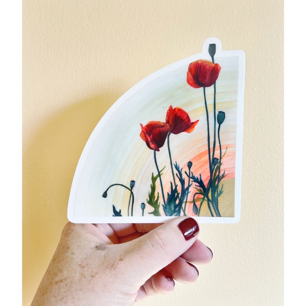Poppy Rainbow Decal - Etsy