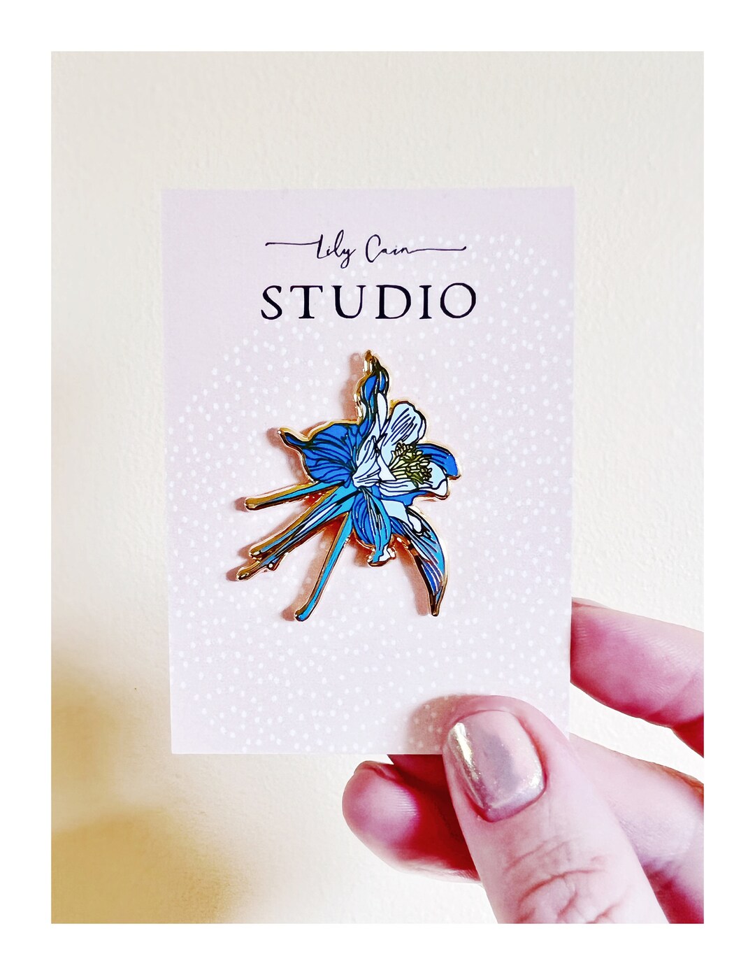 Blue Columbine Flower Enamel Pin | Western Enamel Pin | Beautiful ...