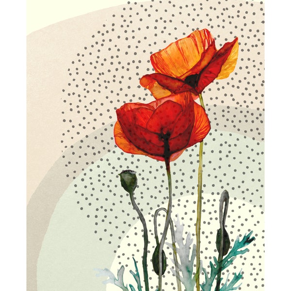 Poppy Art - Etsy