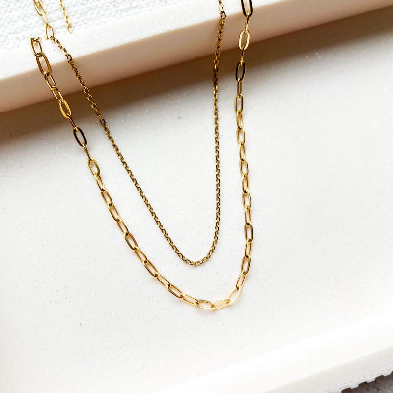 Ceramic Necklace on Chain - Etsy