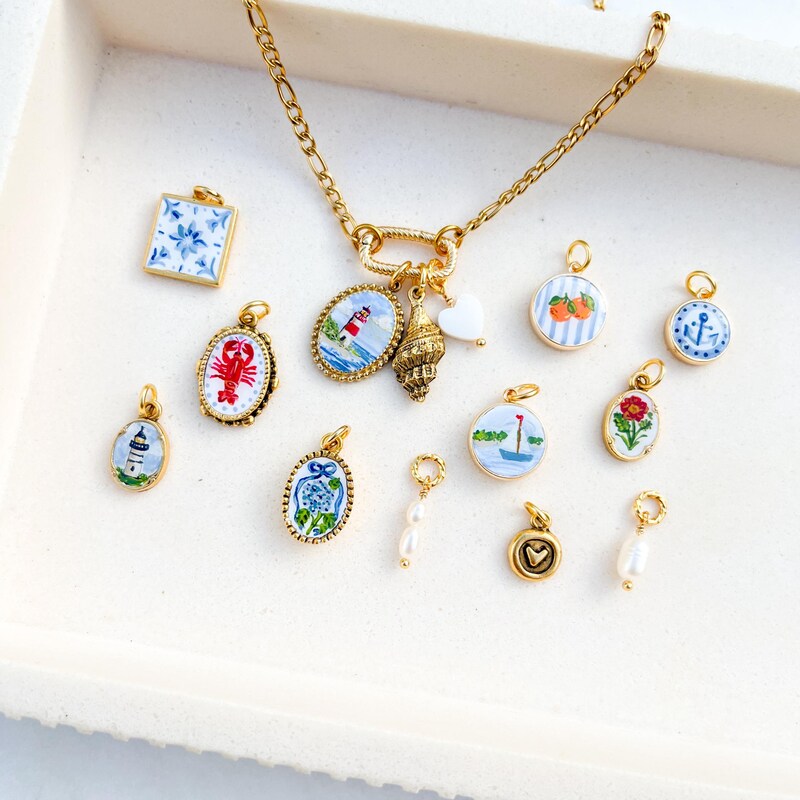 Ceramic Hand Charms - Etsy