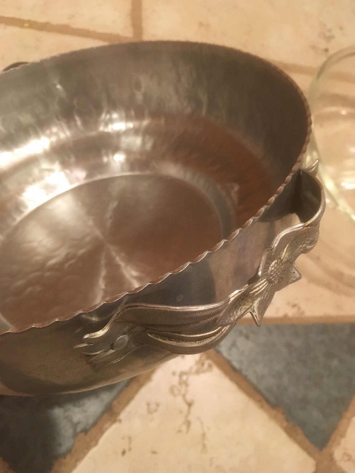 Hand Wrought Creations by Rodney Kent Hammered Aluminum Covered Glass ...