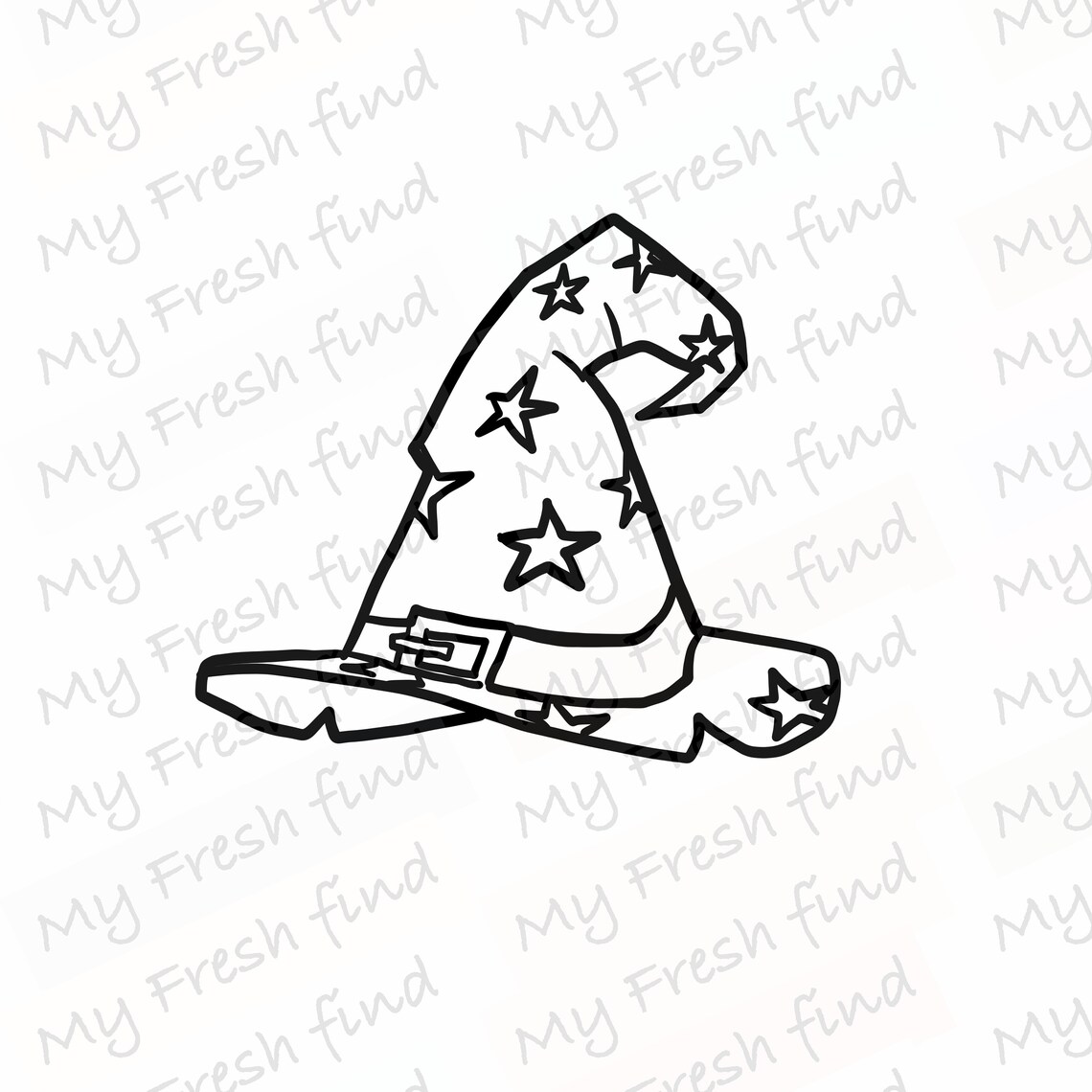 Wizard Hat - Outline - Sublimation Print - SVG - PNG - Digital Download ...