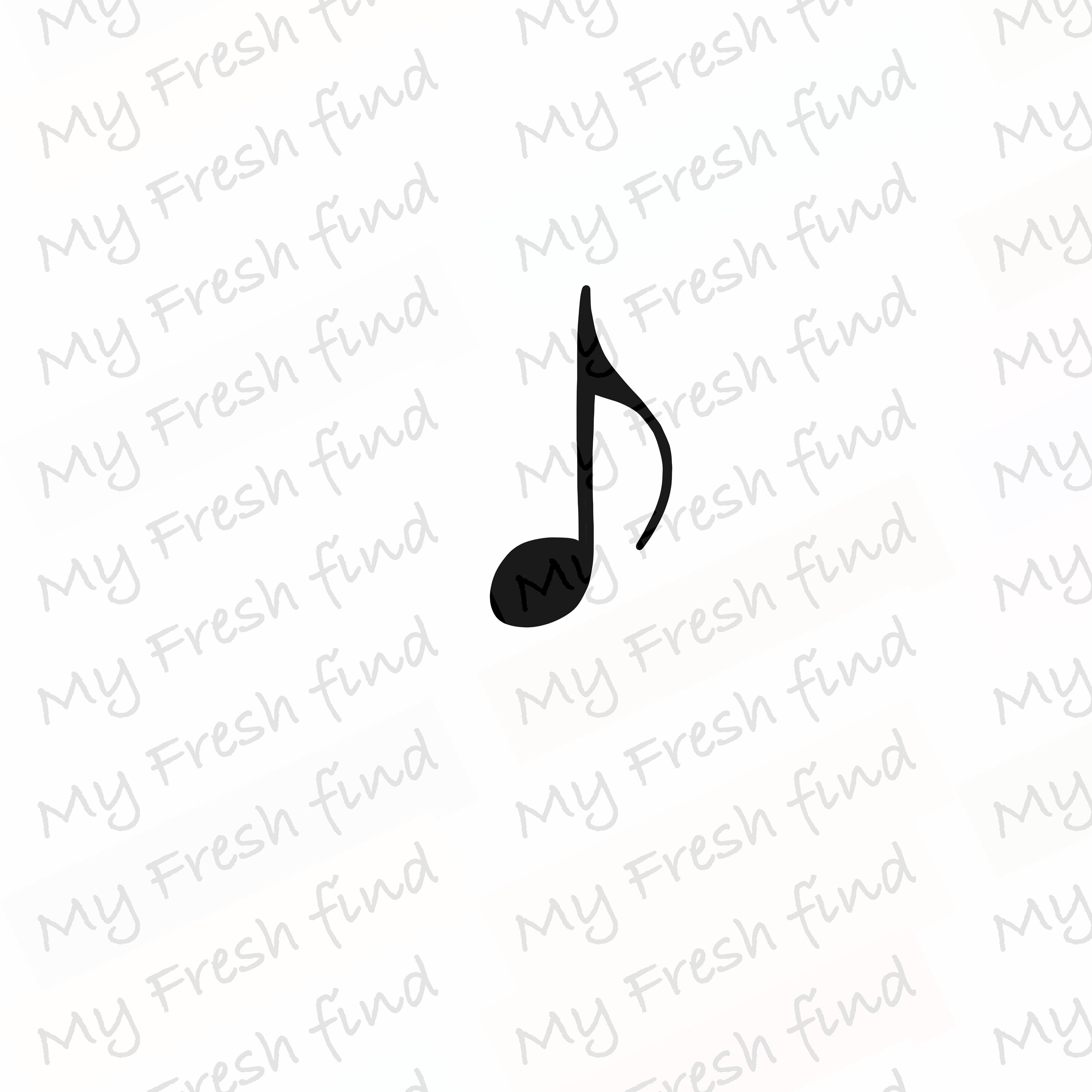 Musical Note SVG PNG Digital Download Hand Drawn Music Printable Art ...