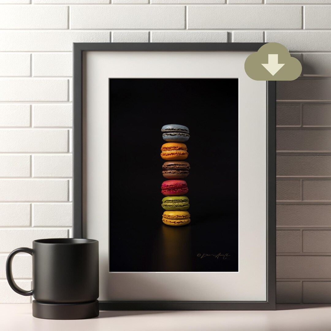 Macarons Printable Art, Macarons Wall Art, French Macarons Photograph ...