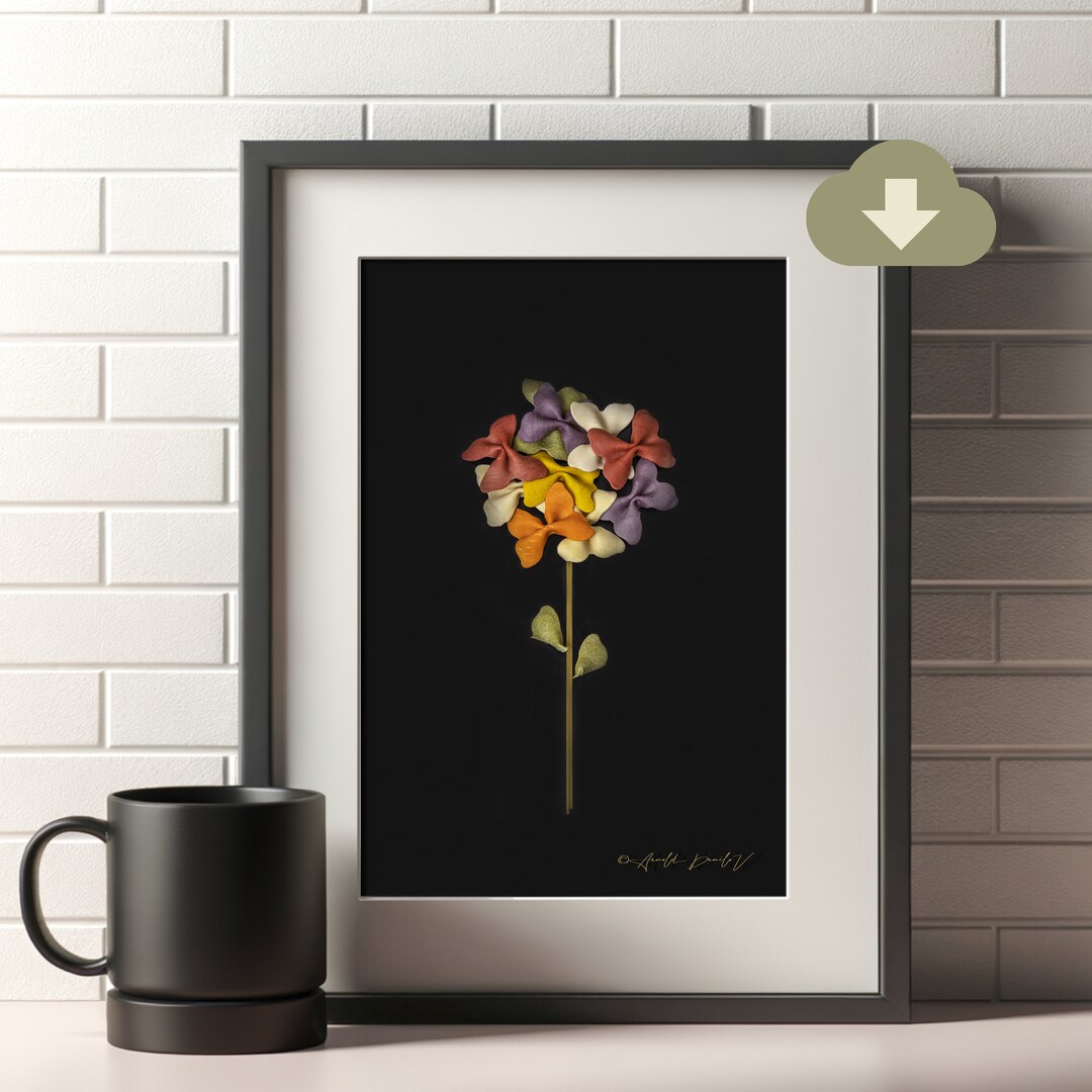 Pasta Printable Art, Pasta Kitchen Wall Art, Kitchen Pasta Wall Art ...