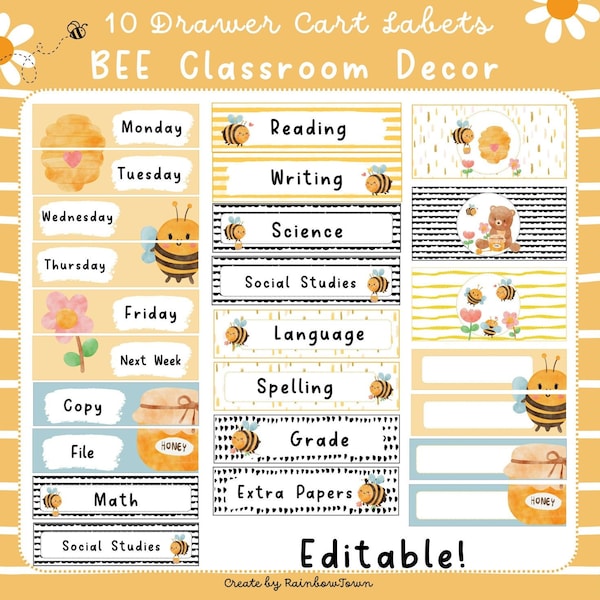Bee Themed Classroom - Etsy