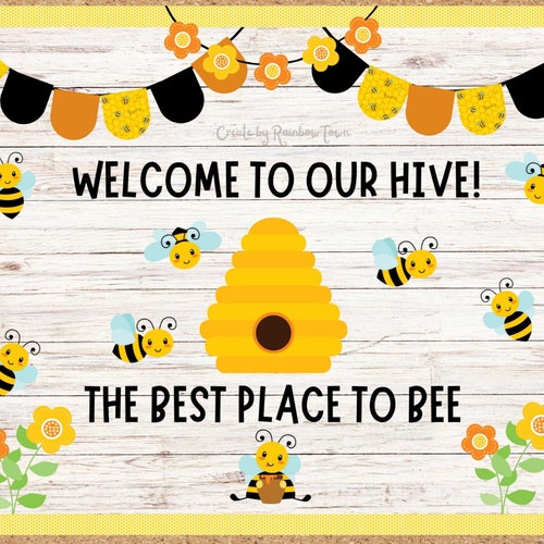 Bee Classroom Decor Bunting Banner Bulletin Board - Etsy