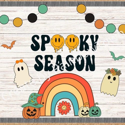 Boo Crew Bulletin Board Kit halloween holiday classroom - Etsy