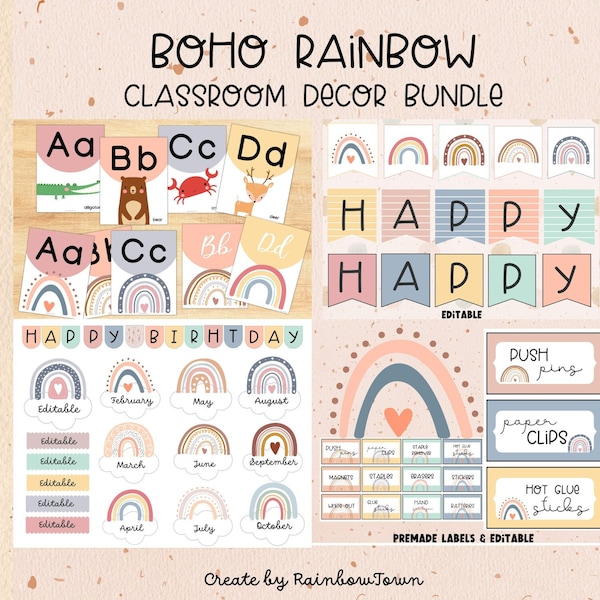 Boho Classroom Decor - Etsy