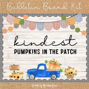 Fall Truck Bulletin Board Kit Printable Digital Download - Etsy