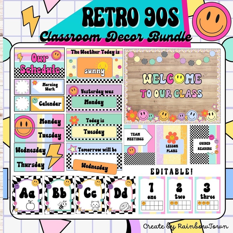 90s Classroom Decor - Etsy