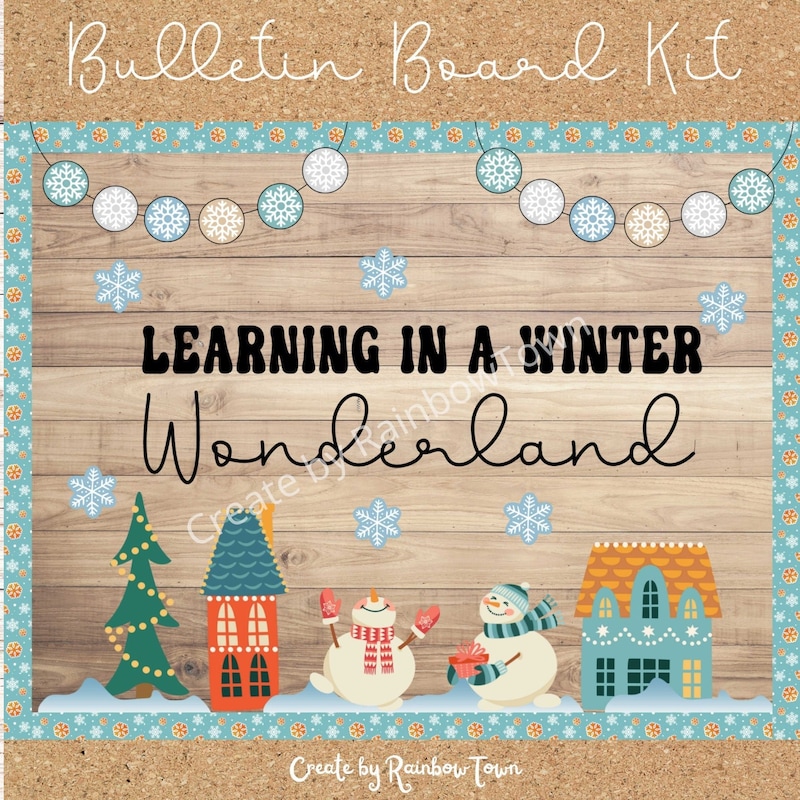 Winter Bulletin Board Kit - Etsy