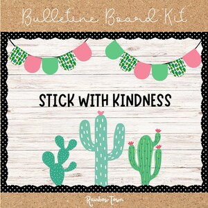 Cactus Bulletin Board Kit Summer Classroom Decoration - Etsy