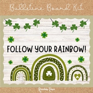 St.patrick's Day Bulletin Board Kit March Board Classroom Door Decor - Etsy