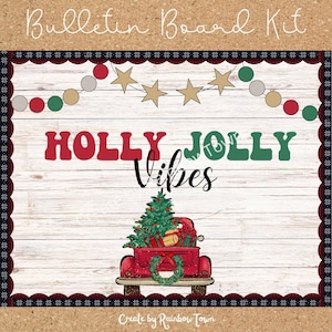 Christmas Bulletin Board Kit Holly Jolly Christmas Truck Classroom ...