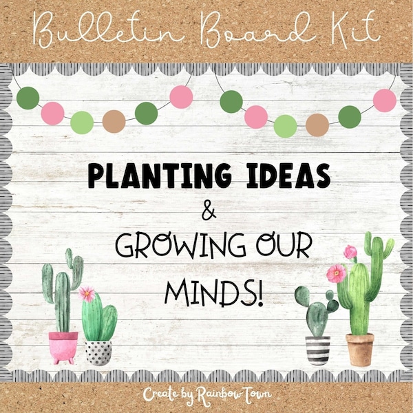 Cactus Classroom Decor - Etsy