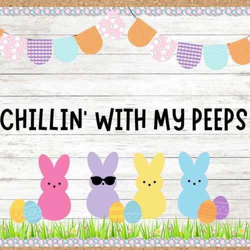 Spring Easter Egg Bulletin Board Kit - Etsy