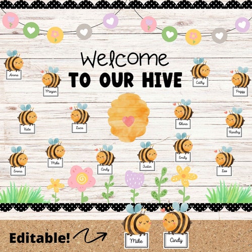 Welcome to Our Hive Summer Bulletin Board BEE Classroom Decor - Etsy